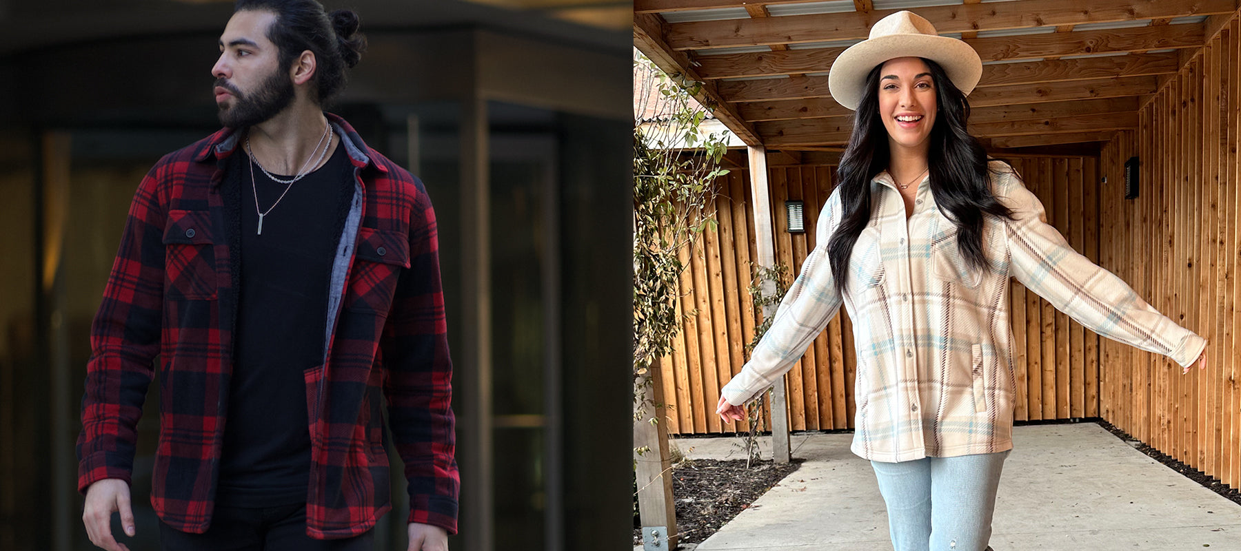 His & Hers Polar Fleece Shirt Jackets – Boston Traders His & Hers Polar Fleece Shirt Jackets – Boston Traders